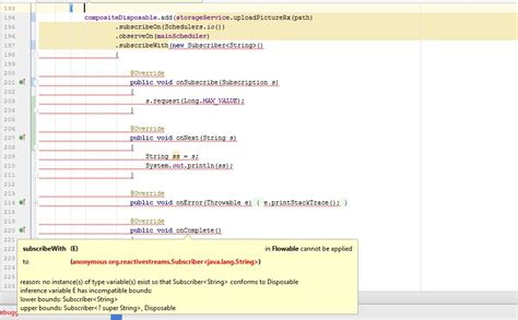 Rx Java Android Rxjava Flowable With Compositedisposable Stack Overflow