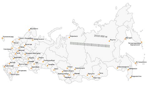 Карта россии с городами километражем 59 фото