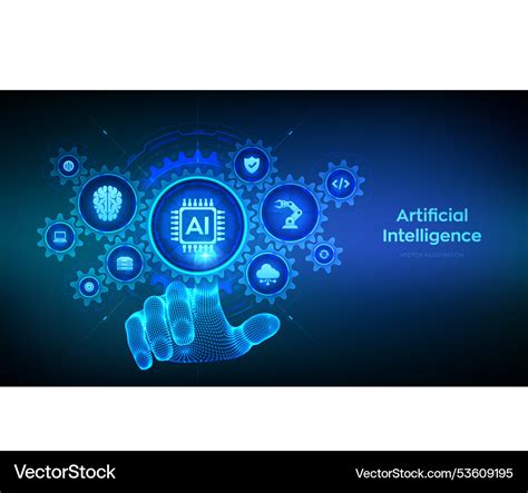 Ai Artificial Intelligence Machine Learning Vector Image