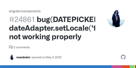Bugdatepicker Tlocalefa Not Working Properly · Issue 24861 · Angular
