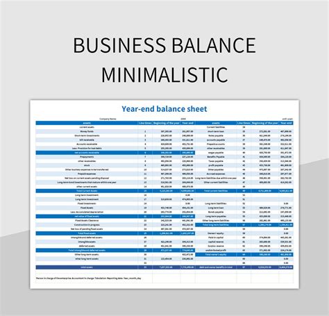 Free Minimalistic Templates For Google Sheets And Microsoft Excel Slidesdocs
