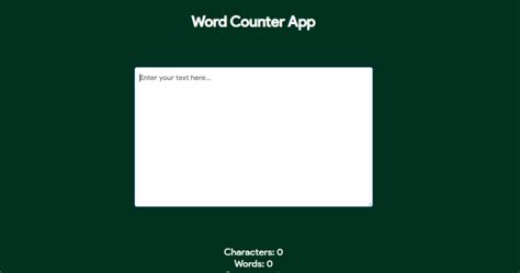 Simple Word Counter App In Javascript Free Source Code Sourcecodester