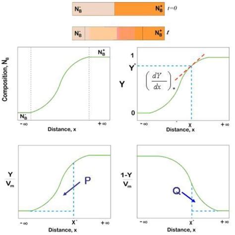 13 Schematic Composition Profile Of A Diffusion Couple Showing Phase Download Scientific