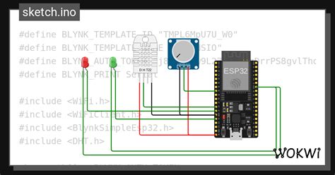 Potensio Led Wokwi Esp32 Stm32 Arduino Simulator