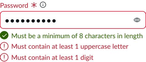 input password horizon design system