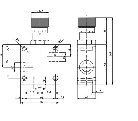 Flow Control Valve Rfc Vu 34 12 Flow Divider With Scale 350 Bar Perfect