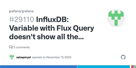 Influxdb Variable With Flux Query Doesnt Show All The Values Limited