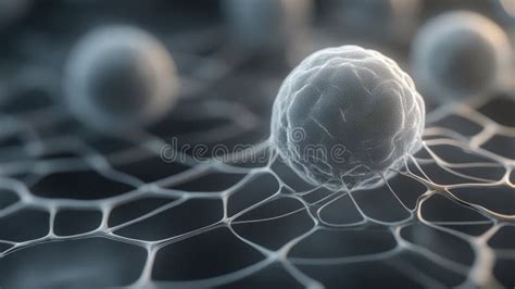 Detailed Microscopic View Of A Single Cell Exploring Cellular Structures Biological Processes