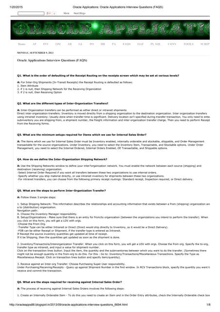 Oracle Applications Oracle Applications Interview Questions Faqs Pdf