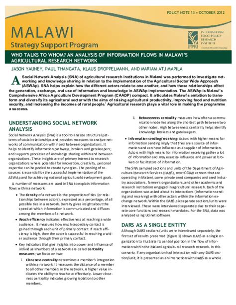 Pdf Understanding Social Network Analysis