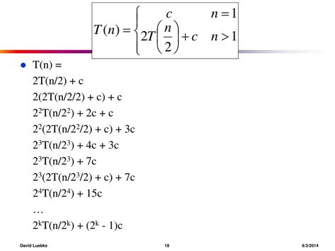 Ppt Merge Sort Solving Recurrences The Master Theorem Powerpoint