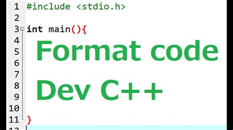 C Programming Format Code Trong Dev C 2020 Not Install In C Drive Youtube
