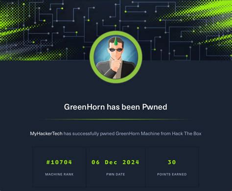 Greenhorn Hackthebox Walkthrough Myhackertech