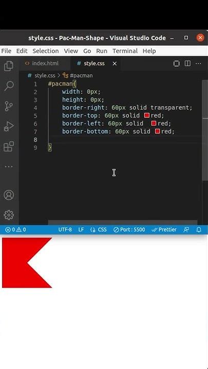 How To Create Pac Man Shape Using Css Shorts Youtube