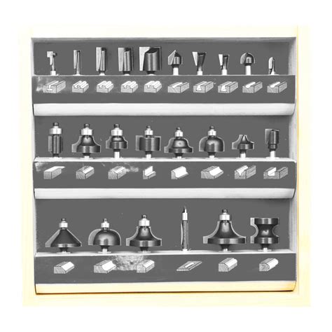 Deluxe Pcs Tct Router Bit Set Woodworking Rounded Corner Router Bit