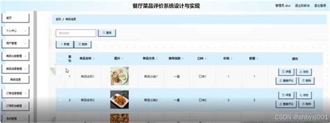 Javaphpnodejspython餐厅菜品评价系统设计与实现【2024年毕设】 Csdn博客