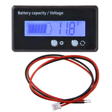 New Waterproof Lead Acid Battery Capacity Indicator Lcd Display Digital Voltmeter Voltage Tester