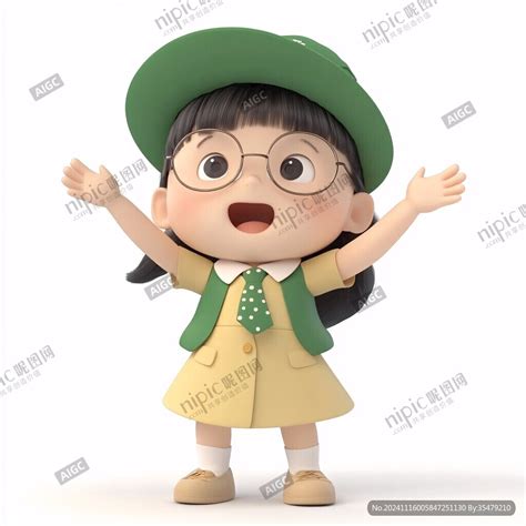 Ai创作图萌小希 手绘绿色小女孩 小核桃博士做邀请动作 卡通小记者 儿童口才培训卡通形象 小女孩公仔卡通头像 小豆子卡通人物形象 聪慧的小女孩插画 儿童类卡通形象设计 戴眼镜q版女孩 卡通小