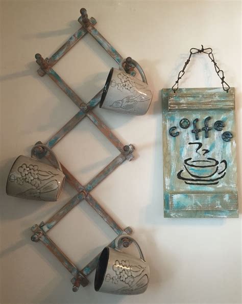 Vintage Coffee Mug Storage Rack