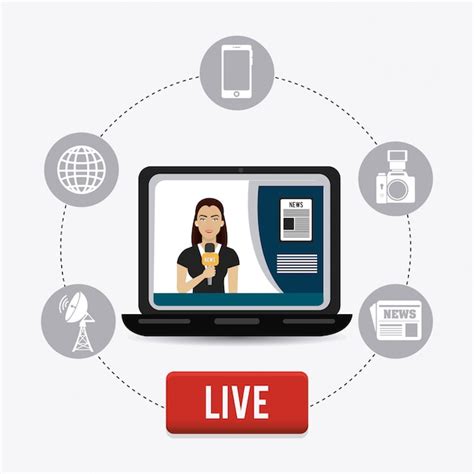 저널리즘 디자인 프리미엄 벡터