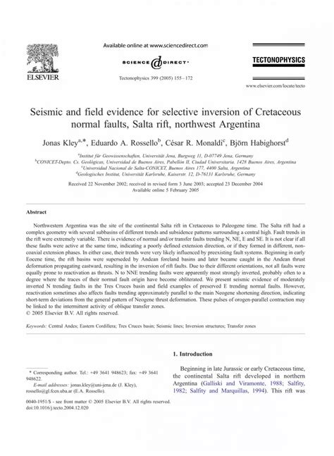Pdf Seismic And Field Evidence For Selective Inversion Of Cretaceous