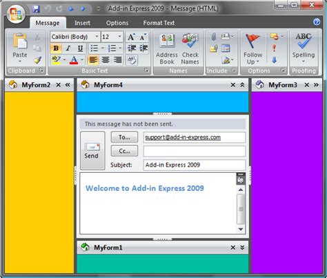 Outlook Regions For Outlook Explorer And Inspector Windows