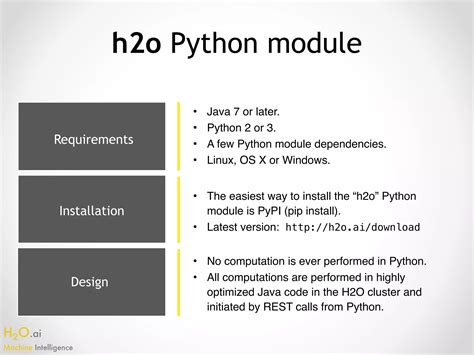 Intro To Machine Learning With H2o And Aws Pdf