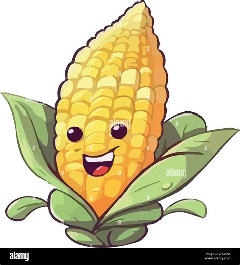 Cartoon Corn On The Cob