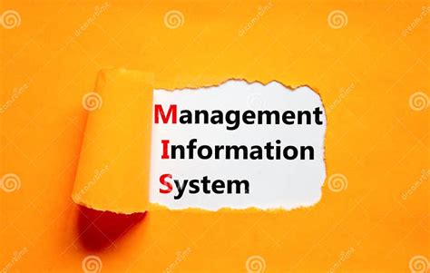 Mis Management Information System Symbol Concept Words Mis Management Information System On