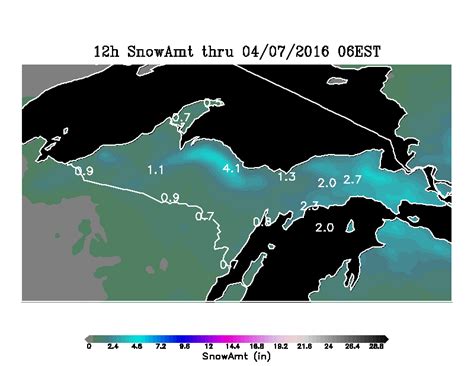 Experimental Probabilistic Snowfall Forecast