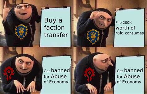 unfair or fine swapping items with faction transfer for profit r