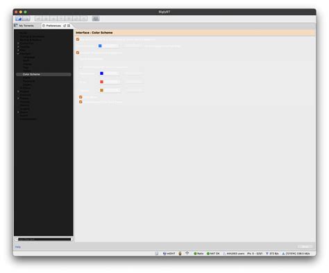 mac dark mode unreadable r biglybt