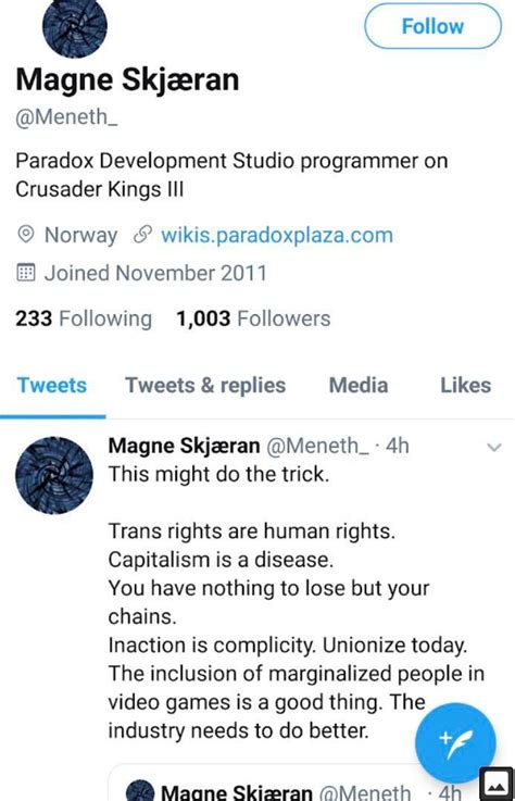 Paradox Dev Says Trans Rights ☭ Rtraaaaaaannnnnnnnnns