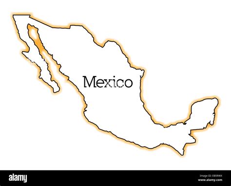 Mexico State Outline