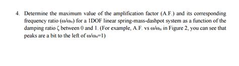 Solved Determine The Maximum Value Of The Amplification Chegg