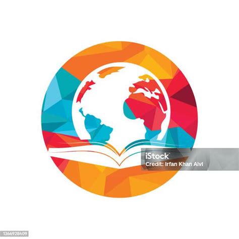 세계 벡터 로고 템플릿을 예약합니다 글로벌 도서 교육 디자인 로고 템플릿 지구본에 대한 스톡 벡터 아트 및 기타 이미지 지구본 행성 책 Istock