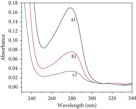 Uv Vis Spectra Of Protein A Concentration A Before Immobilization