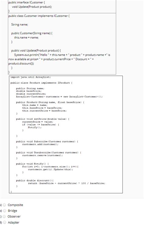 Solved Following Code Implementation Is Given To You Chegg Com