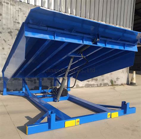 6 20 Tons Hydraulic Warehouse Loading Hydraulic Dock Leveler Edge Of