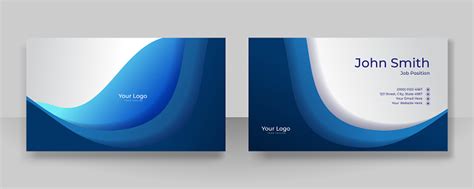 현대 우아한 심플한 블루 명함 디자인 템플릿 기업 컨셉으로 창의적인 고급스러움과 깨끗한 명함 벡터 일러스트 인쇄 템플릿입니다 0