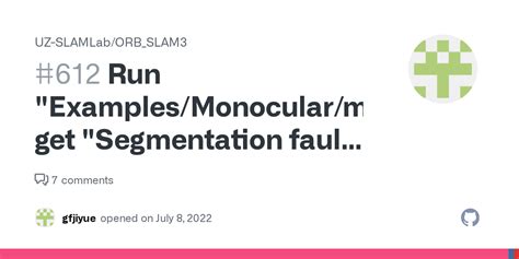 Run Examplesmonocularmonoeuroc Get Segmentation Fault Core