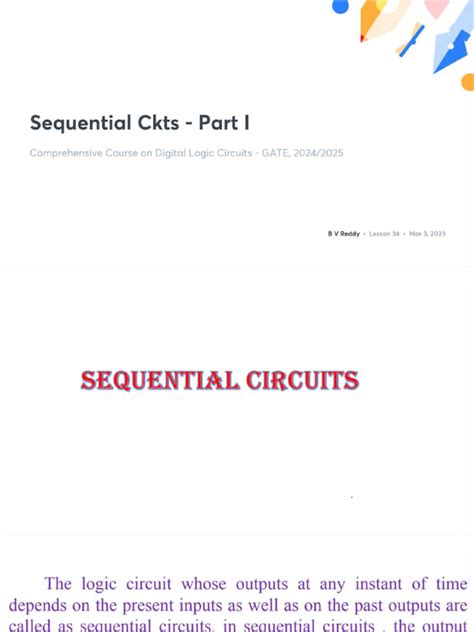 Sequential Ckts Part I With Anno Pdf
