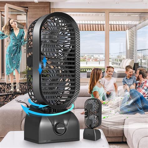 Acedis Tower Fan Oscillating Fan 11 Portable Small Desk With Stepless Speed 120