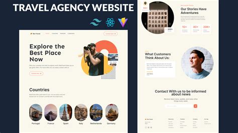 Free Website Design Beetravel Soruce Code Yotube Video Figma