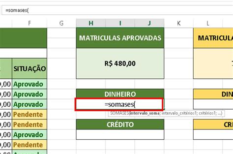 Função SOMASES Excel Aprenda Como Utilizar