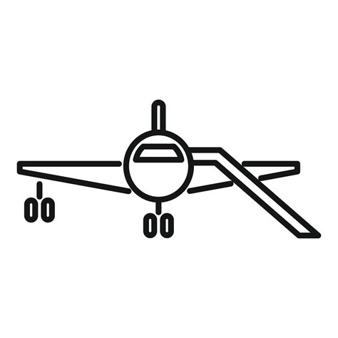 Airplane Icon Outline Vector Airline Passenger 14861274 Vector Art At Vecteezy