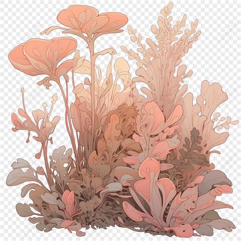 라인 아트 식물 Png꽃무늬스케치윤곽 Png 일러스트 무료 다운로드 Lovepik