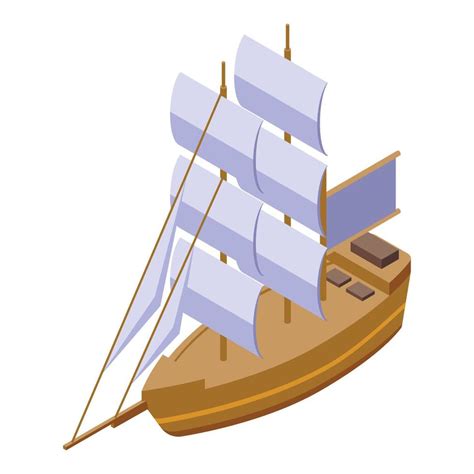 Sea Ship Icon Isometric Vector Sail Boat 20246626 Vector Art At Vecteezy