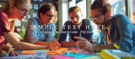 Teamwork And Collaboration In A Modern Office Setting Premium Ai Generated Psd