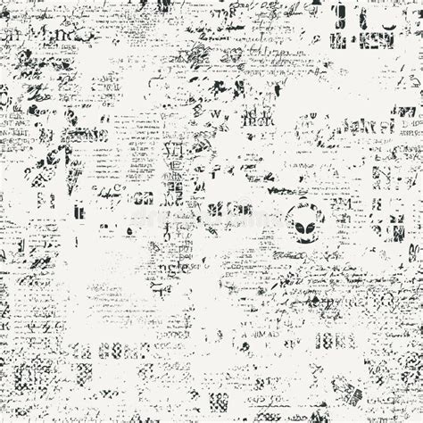 Abstract Seamless Pattern With Scribbles And Text Stock Vector Illustration Of Decorative